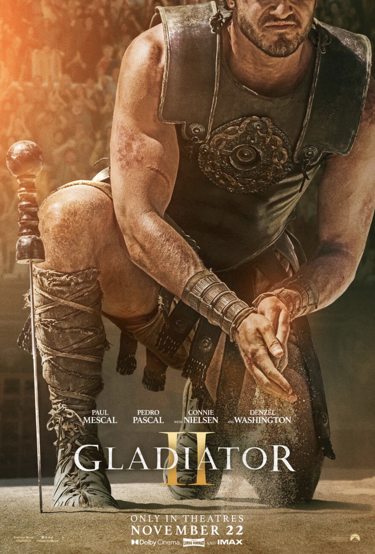 Découvre l'affiche de Gladiator 2