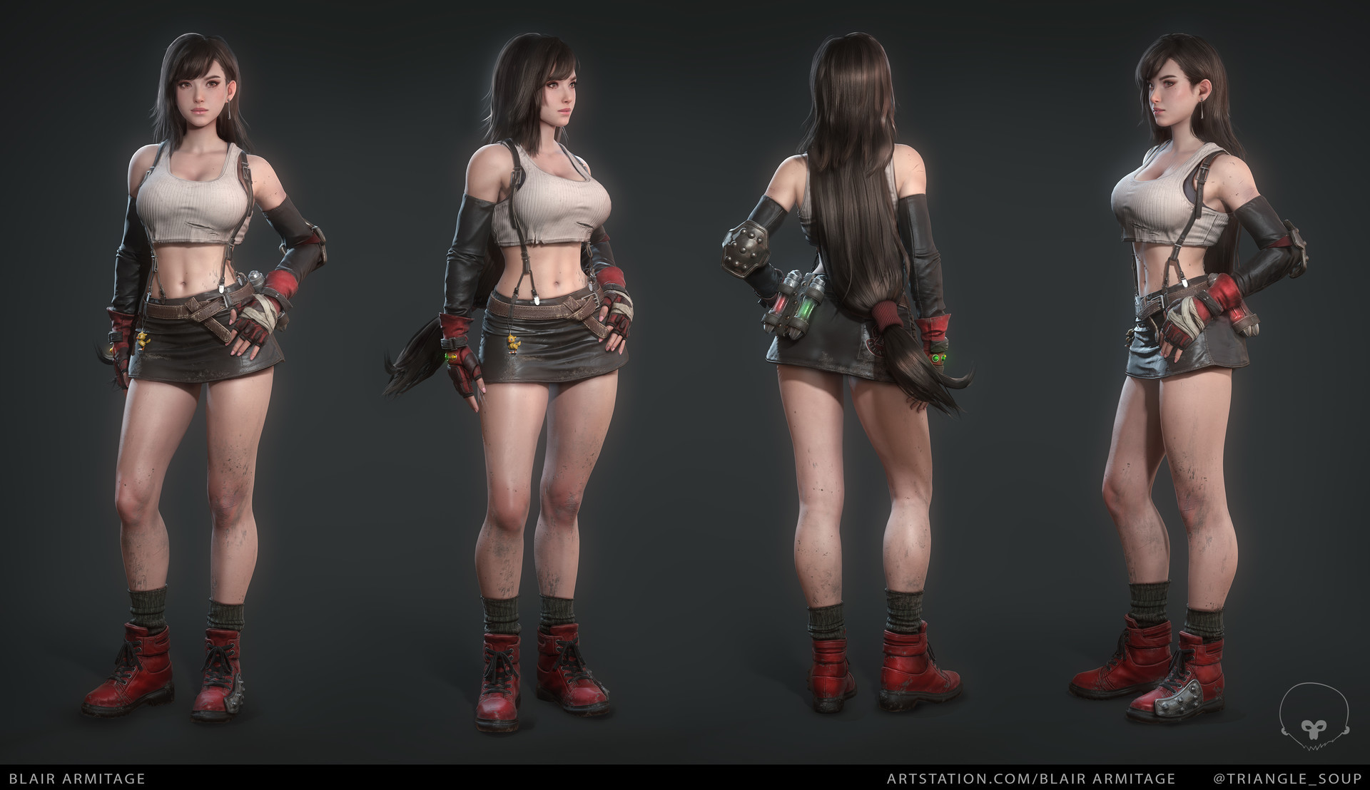 Ffvii Un Joli Fan Art De Tifa Lockart Final Fantasy Vii Gamereactor