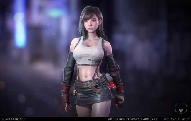 Ffvii Un Joli Fan Art De Tifa Lockart Final Fantasy Vii Gamereactor