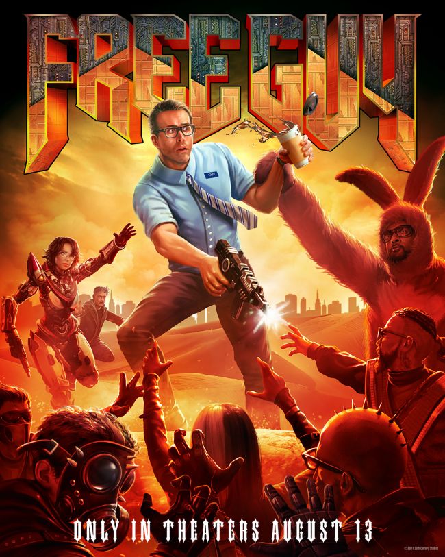 Free Guy célèbre son premier week-end en salles avec plusieurs affiches ...