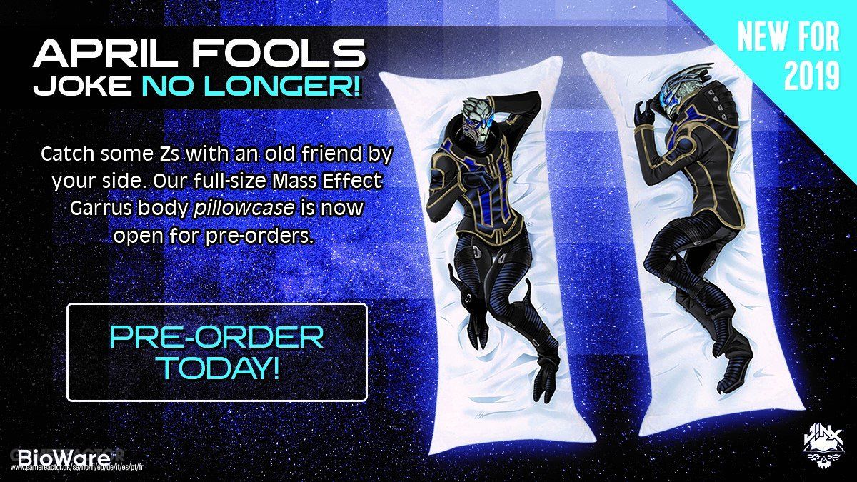 BioWare fait de l'oreiller pour le corps de Garrus une réalité - Mass ...
