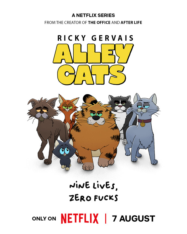 Ricky Gervais dans le rôle d'un chat sauvage britannique ? " Netflix ...
