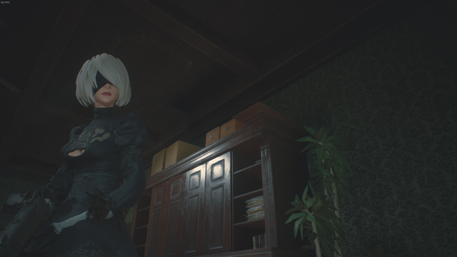 Un mod de Resident Evil 2 permet de jouer 2B de Nier: Automata