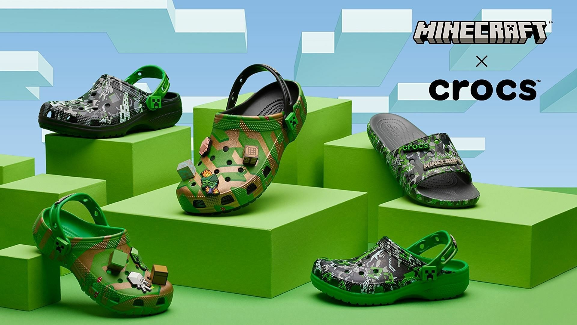 Minecraft lance une collaboration Crocs