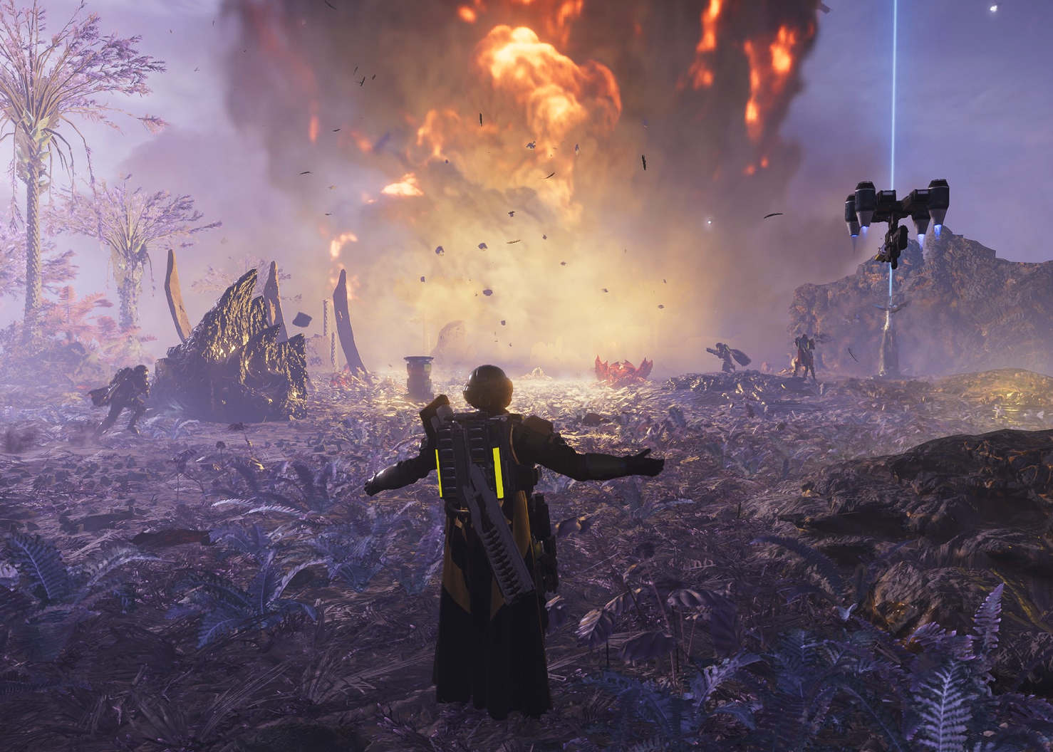 Helldivers II Le joueur supplie pour une arme de mêlée alors qu'il ...