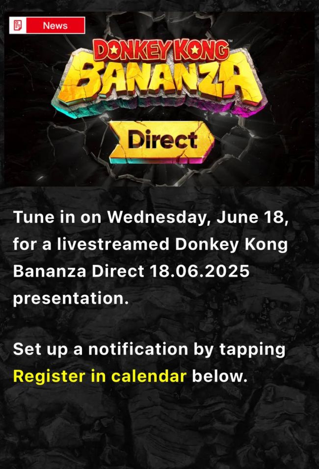 Un Nintendo Direct consacré à Donkey Kong Bananza aura lieu mercredi.