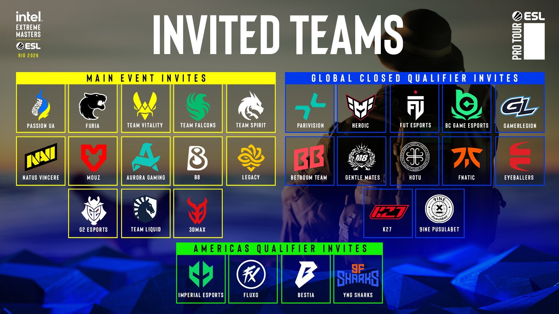 IEM Rio 2026 : les équipes invitées ont été confirmées. - Counter ...