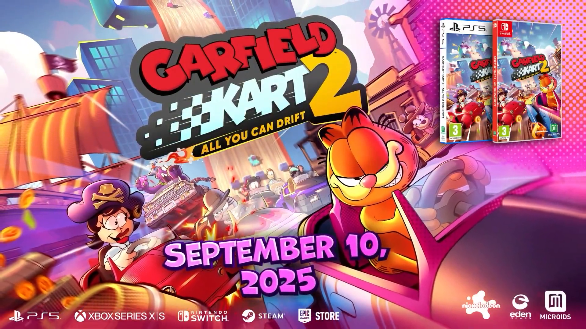 Oubliez Mario, Sonic et Kirby, Garfield Kart 2 veut voler la vedette au ...
