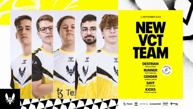 Team Vitality annonce son équipe du Champion Tour 2024 Valorant