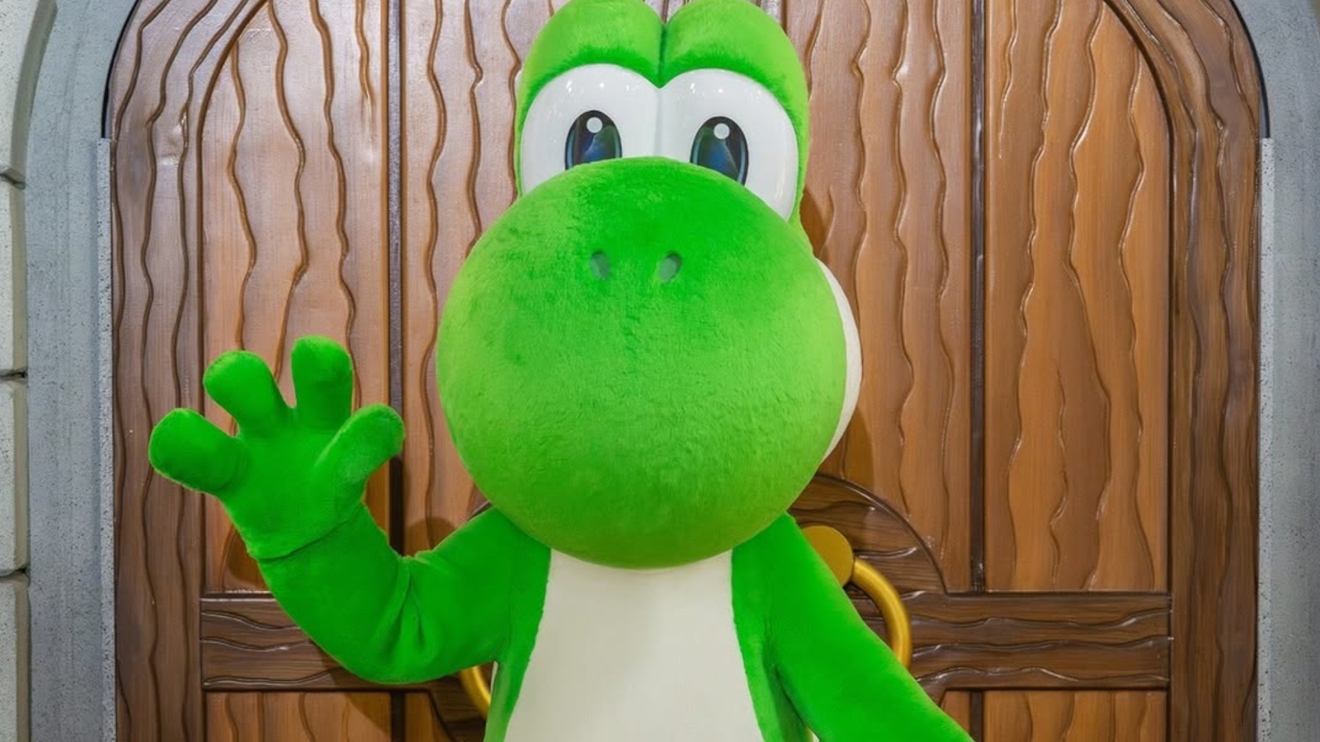 Yoshi fait ses débuts au Super Nintendo World. - - Gamereactor