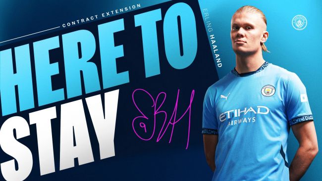 Erling Haaland signe une prolongation de contrat de 10 ans avec Manchester City jusqu'en ...