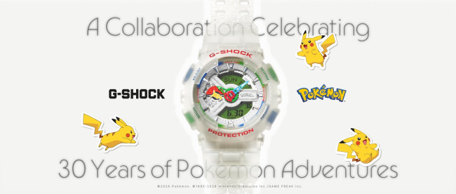 Casio sort une nouvelle montre G-Shock x Pokémon pour fêter les 30 ans ...