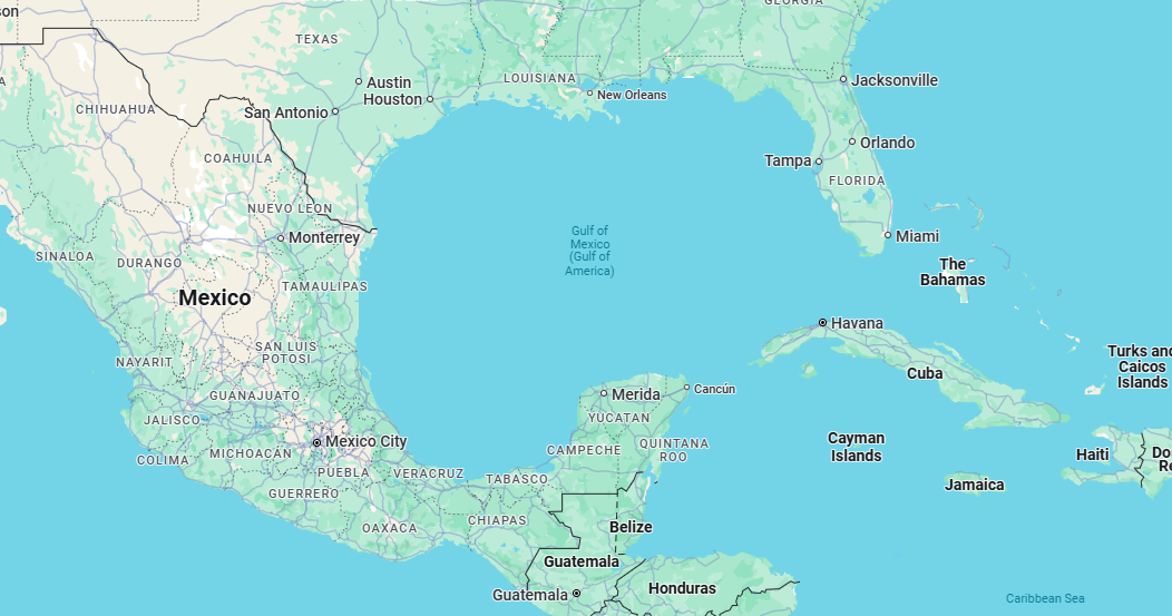 Google Maps indique désormais le golfe du Mexique comme étant le golfe ...