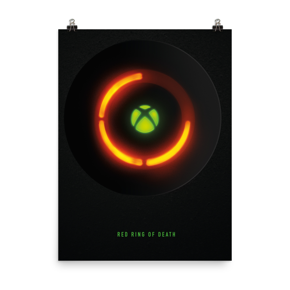 Le Xbox Gear Shop propose un poster « Red Ring of Death » - - Gamereactor