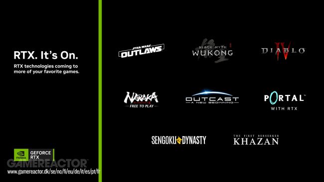 Nvidia dévoile des informations clés sur les jeux actuels et futurs ...